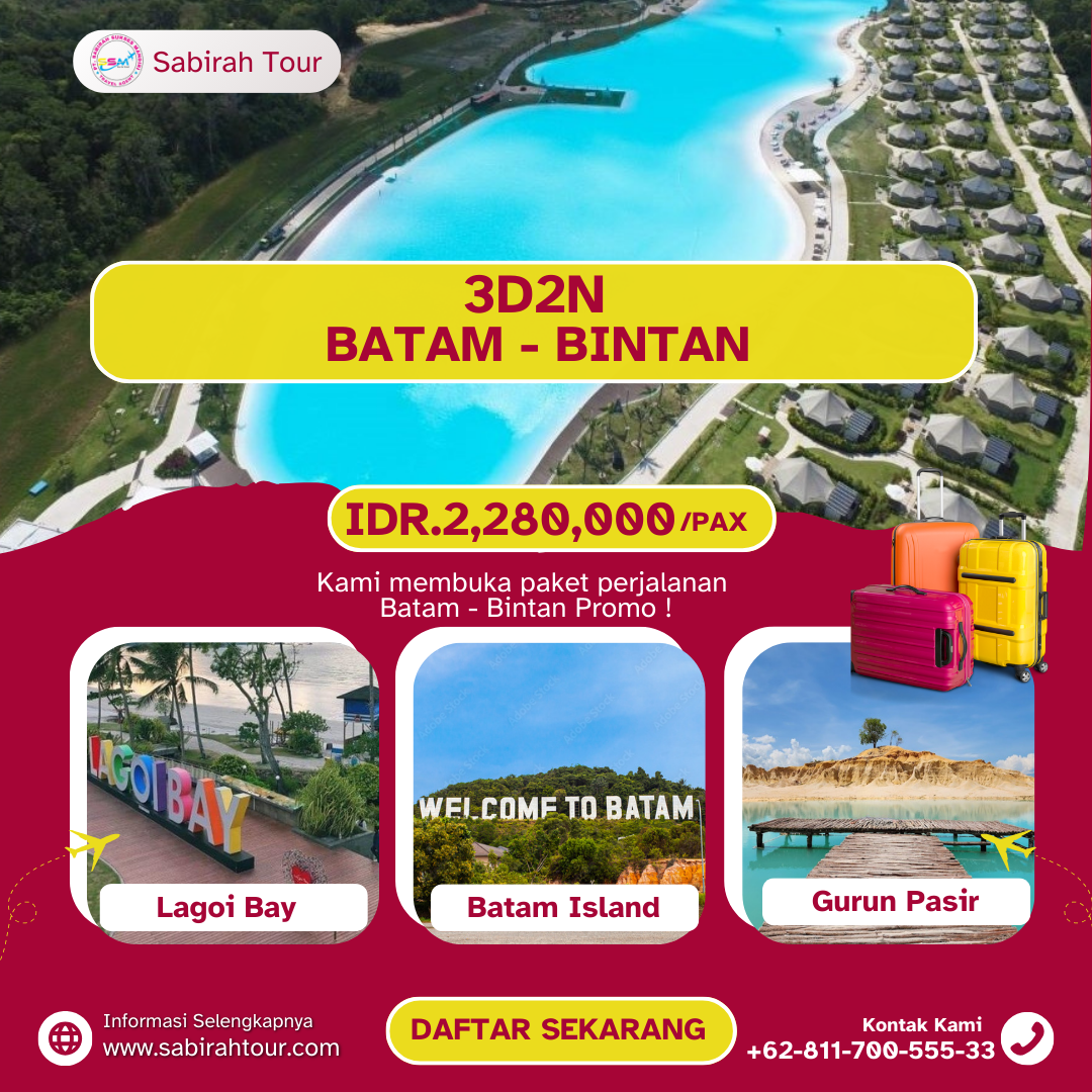 Paket Wisata Batam Bintan 3 Hari 2 Malam Wajib Kesini